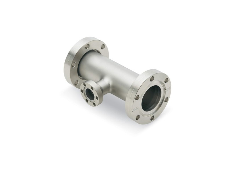 CF150 to CF35 Unequal Tee 2 Flanges Rotatable | ultrahighvacuum